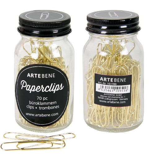 Clips dorados XL - 70 uds. – Estilographica